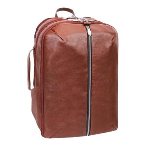 McKlein U Series South Shore Laptop Backpack, Brown Leather (18894)