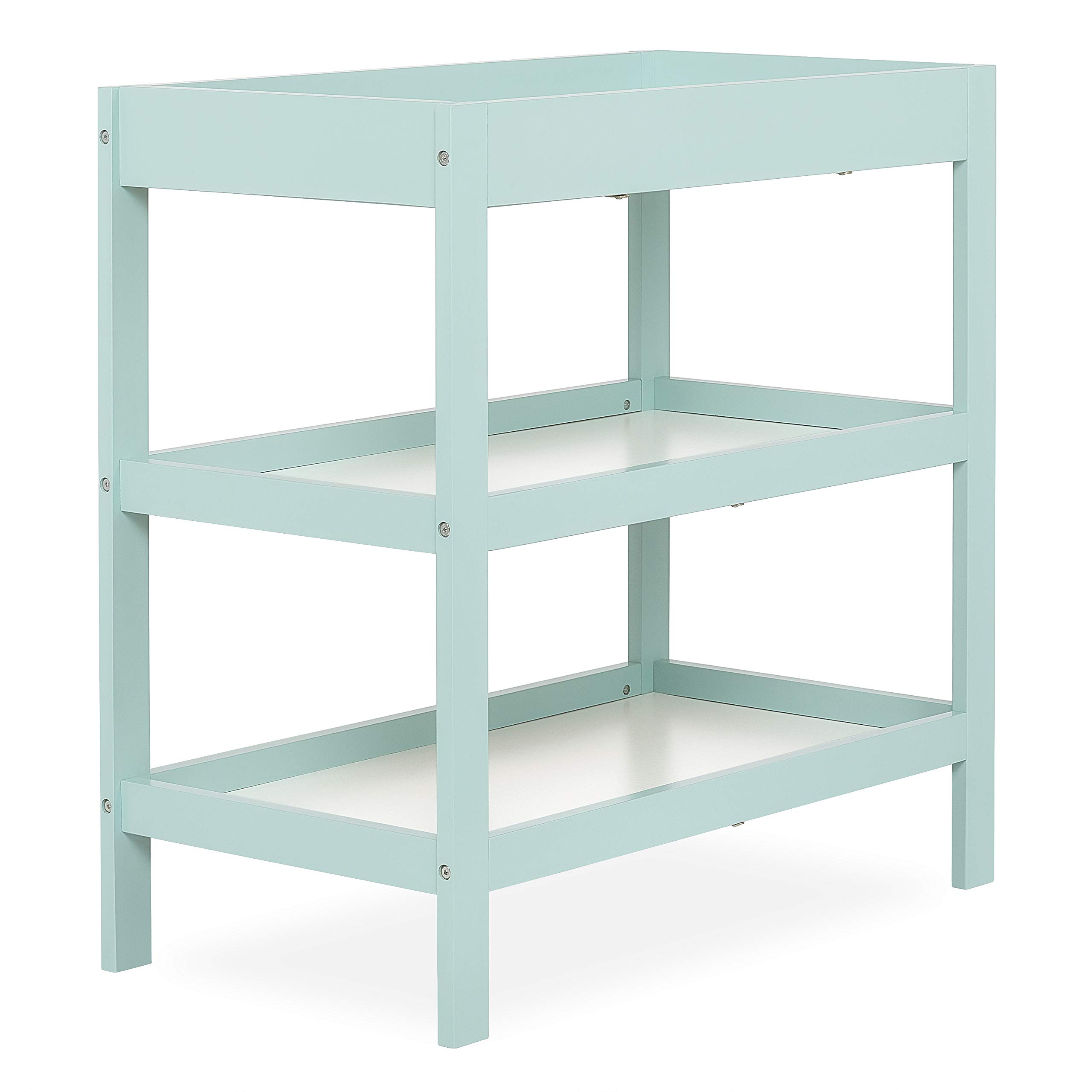 Dream On Me, Ridgefield Changing Table, Mint & White 33.5x16x33.5 Inch (Pack of 1)