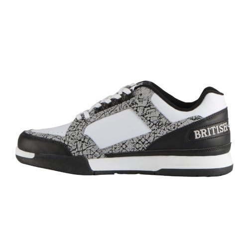 British Knights mens Metros Fashion Sneaker, Black/Cement/White, 8.5 US