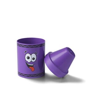 Room Copenhagen Colorful Tip Character Storage Box, Creative Container for Kids Arts and Crafts Supplies, Stationeries, Small Toys and Keepsakes - Violet (Purple), Kids 3.5 Years and Up, (20062587)