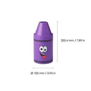 Room Copenhagen Colorful Tip Character Storage Box, Creative Container for Kids Arts and Crafts Supplies, Stationeries, Small Toys and Keepsakes - Violet (Purple), Kids 3.5 Years and Up, (20062587)