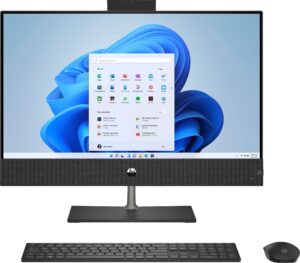 hp pavilion 24 desktop 512gb ssd win 11 pro (intel core i7-9700k processor 3.60ghz turbo to 4.90ghz, 16 gb ram, 512 gb ssd, 24" touchscreen fullhd, win 11 pro) pc computer all-in-one