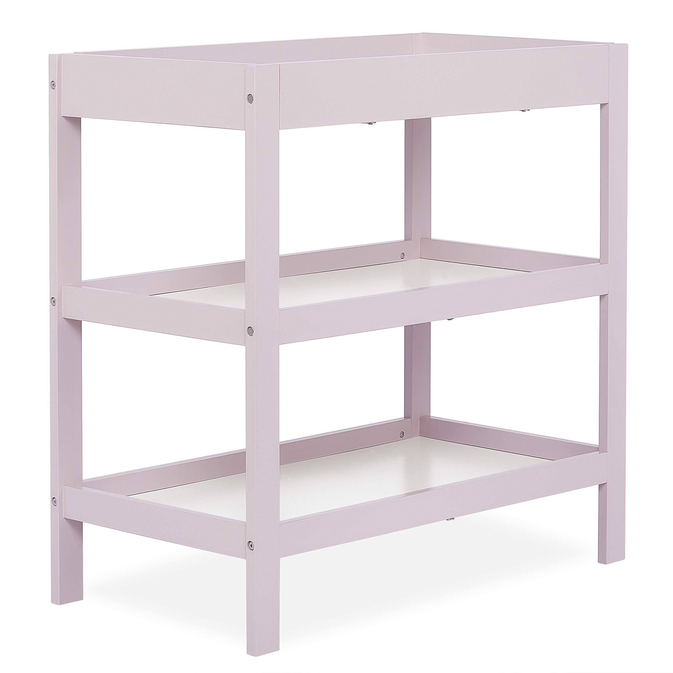 Dream On Me, Ridgefield Changing Table, Blush Pink and White, 33.5x16x33.5 Inch (Pack of 1)