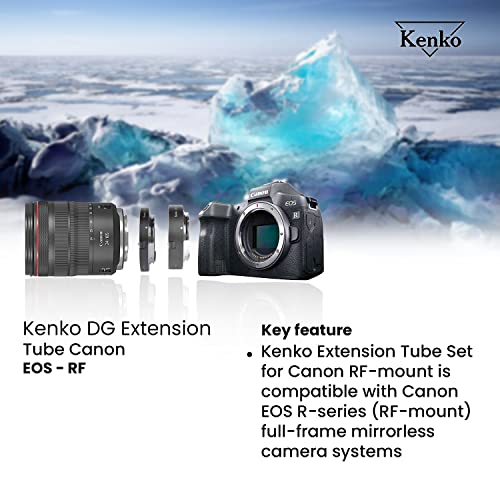 Kenko 515495 Lens Accessories Digital Close-Up Ring Set for Canon RF Mounts, 0.4/0.6 inches (10/16 mm), Set of 2, Includes Electronic Contacts, Made in Japan