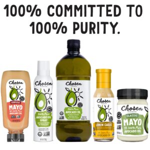 Chosen Foods 100% Pure Avocado Oil, Keto and Paleo Diet Friendly, Kosher Oil for Baking, High-Heat Cooking, Frying, Homemade Sauces, Dressings and Marinades (2 liters)