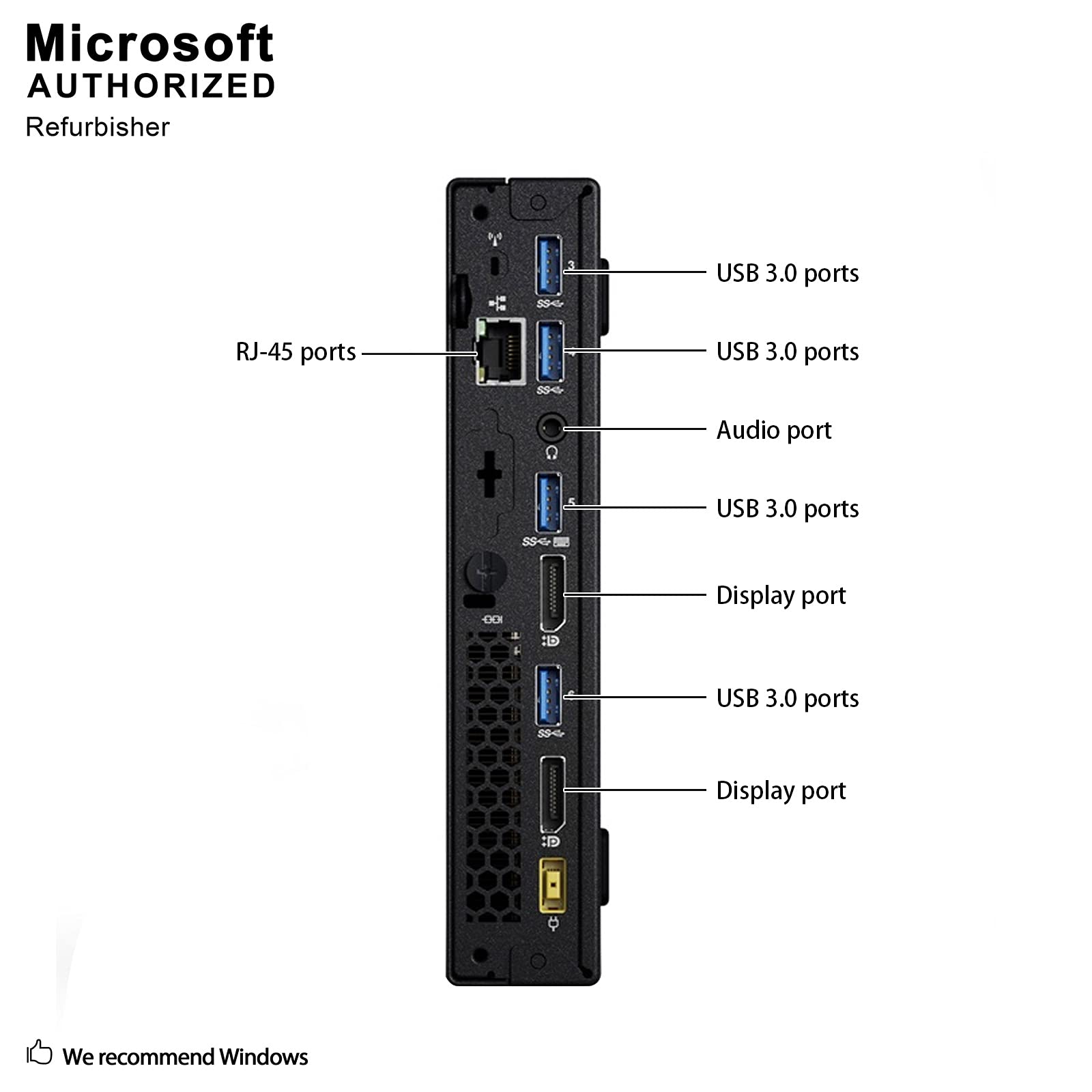 Lenovo Think Center M700 Tiny Desktop PC,Intel Quad Core I5-6500T 2.5GHz up to 3.1G,16GB,256GB SSD,WiFi,BT 4.0,HDMI,USB 3.0,DP Port,W10P64 (Renewed)