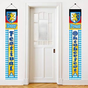 Oktoberfest Decorations German Bavarian Flag Oktoberfest Banner for Germany Party Supplies Home Decor Indoor and Outdoor