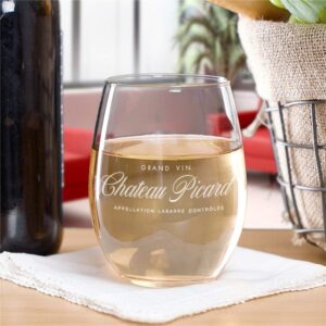 star trek: picard chateau picard stemless wine glass