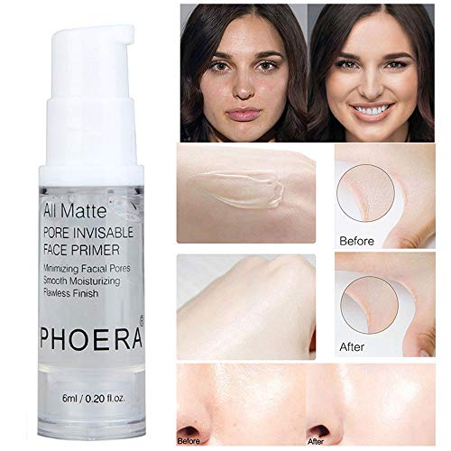 2Pcs Pro Makeup Primer, Long Lasting Hydrating Smoothing Isolated Moisturizing Oil Free Effect Make Up Base Matte Face Foundation Primer