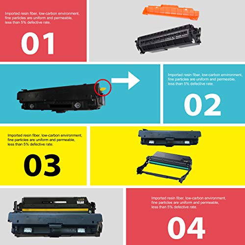 TG Imaging (4 Black Set) Compatible DR630 Toner Cartridge Replacement for Brother TN660 Toner for HL-L2300D HL-L2360DW HL-L2320D HL-L2380DW MFC-L2707DW DCP-L2520DW DCP-L2540DW Printers