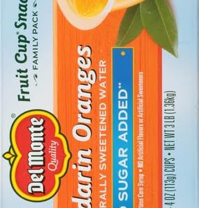 Del Monte, Mandarin Oranges No Sugar Add, 4 Ounce (Pack of 12)