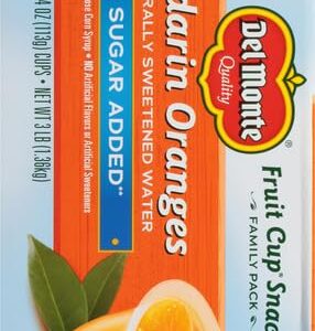 Del Monte, Mandarin Oranges No Sugar Add, 4 Ounce (Pack of 12)