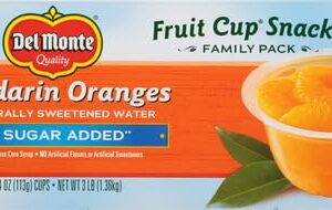 Del Monte, Mandarin Oranges No Sugar Add, 4 Ounce (Pack of 12)