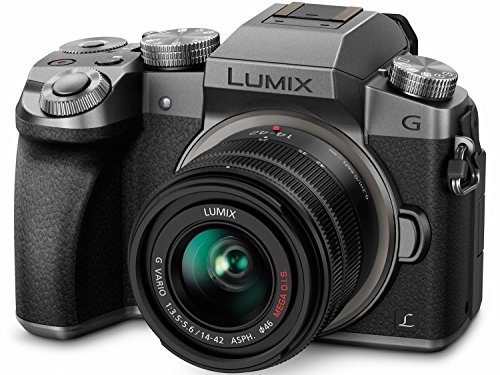 Panasonic LUMIX G7 Mirrorless Camera with 14-42mm f3.5-5.6 II ASPH Lens (Silver, Renewed)