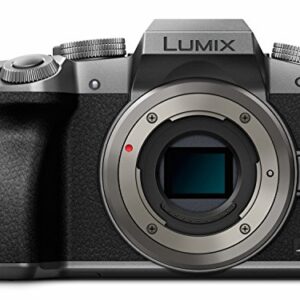 Panasonic LUMIX G7 Mirrorless Camera with 14-42mm f3.5-5.6 II ASPH Lens (Silver, Renewed)