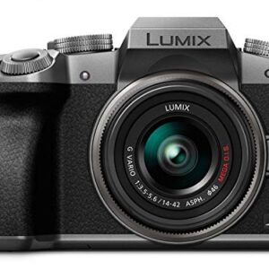 Panasonic LUMIX G7 Mirrorless Camera with 14-42mm f3.5-5.6 II ASPH Lens (Silver, Renewed)