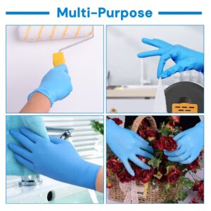 EDI Disposable Vinyl Gloves Medium, 100 pcs (Blue) - Powder-Free, Latex-Free