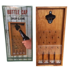 Tic Tac Toe Shot Glass Drinking Game, Beer Bottle Opener Cap Game, His & Hers Wine Cork & Beer Cap Shadow Box (BOTTLE CAP DROP)