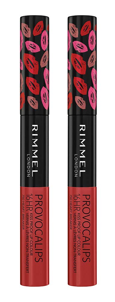 Rimmel Provocalips Lip Colour, 750 Heart Breaker, 0.14 Fluid Ounce (Pack Of 2)