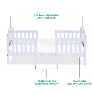 Dream On Me Portland 3 In 1 Convertible Toddler Bed in Lavender Ice, Greenguard Gold Certified