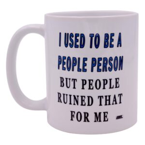 Rogue River Tactical Sarcastic Funny Coffee Mug I Used To Be a People Person Novelty Cup Great Gift Idea For Employee Boss Coworker