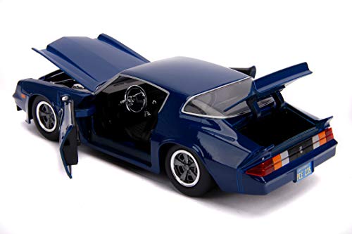 Jada Toys Billy's Chevrolet Camaro Z28 Dark Blue with Collectible Coin Stranger Things (2016) TV Series 1/24 Diecast Model Car by Jada 31110