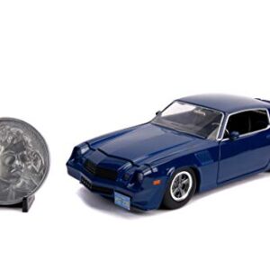 Jada Toys Billy's Chevrolet Camaro Z28 Dark Blue with Collectible Coin Stranger Things (2016) TV Series 1/24 Diecast Model Car by Jada 31110