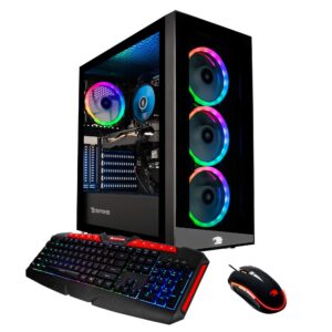 ibuypower pro gaming pc computer desktop element mr9270 (intel core i7-9700f 3.0ghz, nvidia geforce rtx 2060 6gb, 16gb ddr4-2666 ram, 1tb hdd, 240gb ssd, wifi included, windows 10, vr ready) black