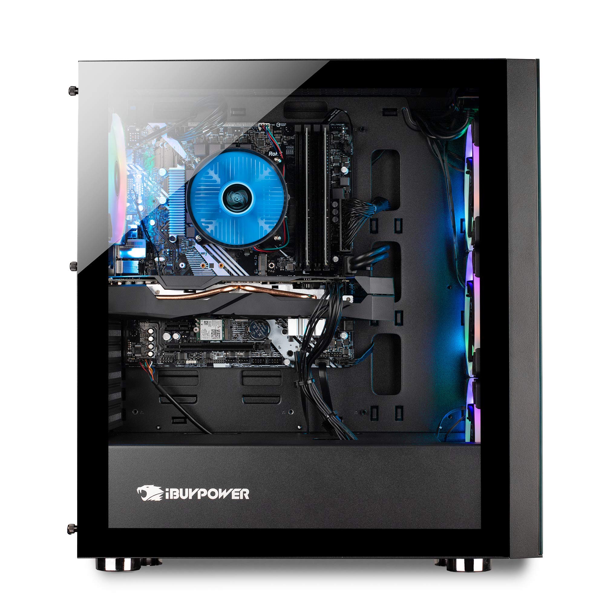 iBUYPOWER Pro Gaming PC Computer Desktop Element MR9270 (Intel Core i7-9700F 3.0GHz, NVIDIA GeForce RTX 2060 6GB, 16GB DDR4-2666 RAM, 1TB HDD, 240GB SSD, WiFi Included, Windows 10, VR Ready) Black