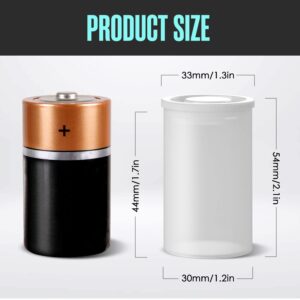 Houseables Film Canisters with Caps, 35MM Empty Camera Reel Containers, White, 180 Pk, 8 OZ, 2" H, 1" W, Plastic, Films Developing Processing Tube, Roll Case, Small Accessories, Storage, Coins, Keys