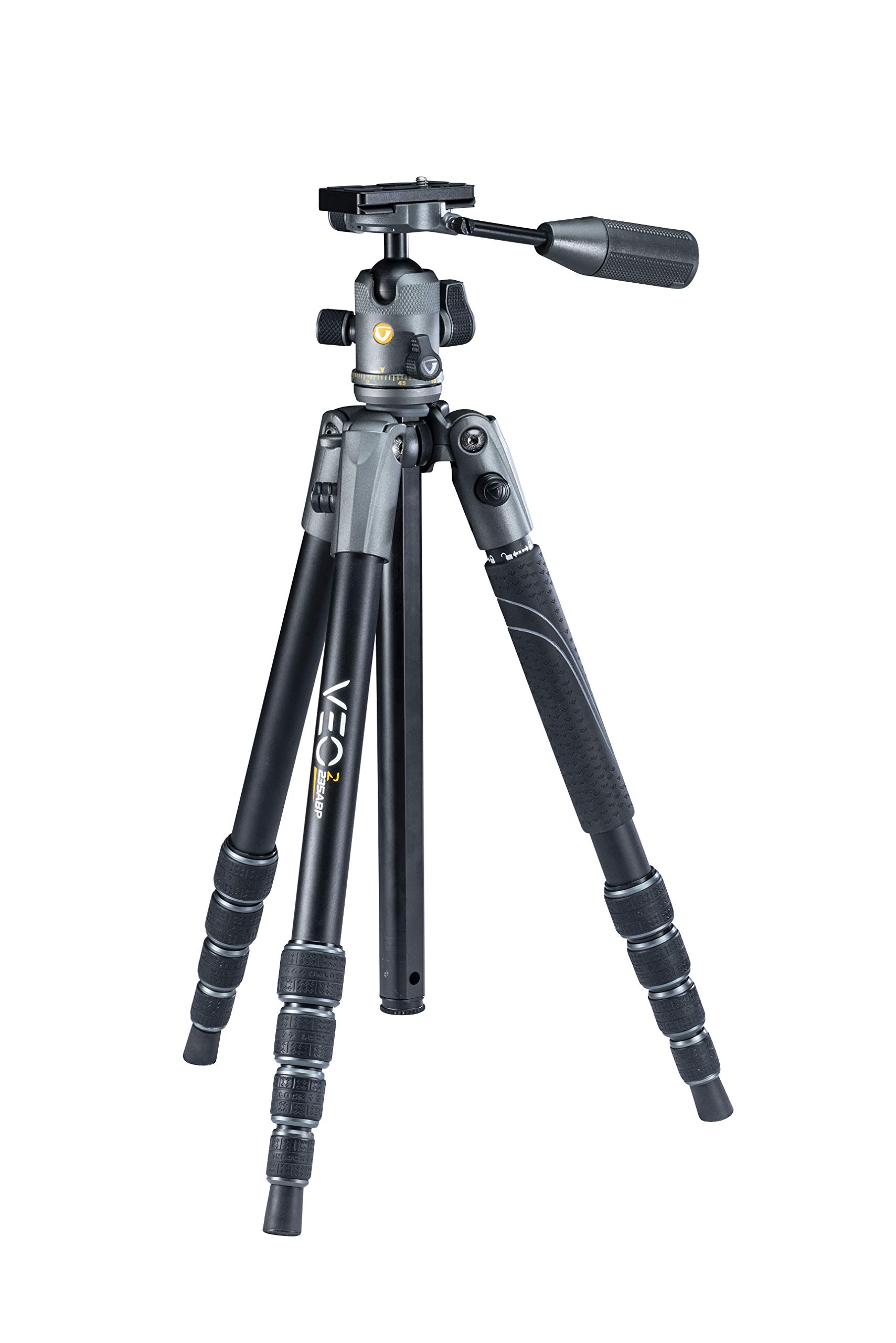 Vanguard VEO 2X 235ABP 4 in 1 Travel Tripod, Monopod, Ball Head with Removeable Pan Handle - 23 mm, Aluminum