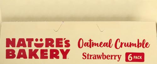 Nature's Bakery Oatmeal Crumble Strawberry Bars, 1.41 Oz, 6 Ct