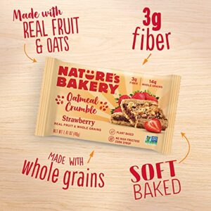 Nature's Bakery Oatmeal Crumble Strawberry Bars, 1.41 Oz, 6 Ct