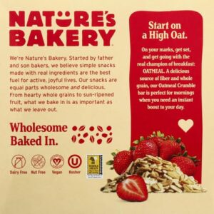 Nature's Bakery Oatmeal Crumble Strawberry Bars, 1.41 Oz, 6 Ct