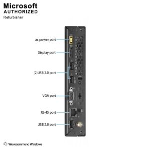 Lenovo ThinkCentre M73P Tiny Mini Business Desktop Computer, Intel Dual-Core i5-4570T Processor up to 3.60 GHz, 16GB RAM, 240GB SSD, WiFi, Windows 10 Pro (Renewed)