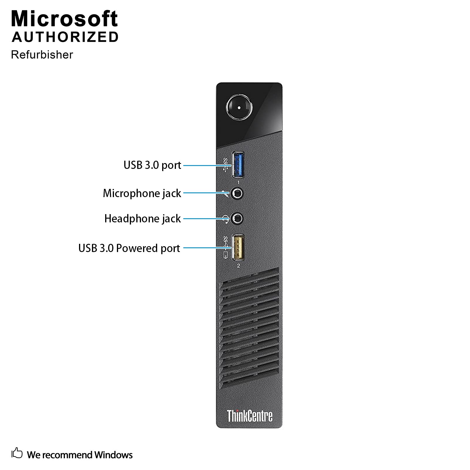 Lenovo ThinkCentre M73P Tiny Mini Business Desktop Computer, Intel Dual-Core i5-4570T Processor up to 3.60 GHz, 16GB RAM, 240GB SSD, WiFi, Windows 10 Pro (Renewed)