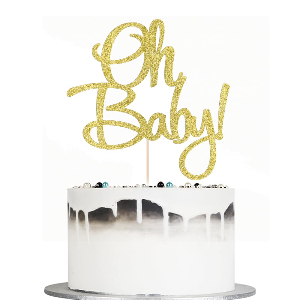 Auteby Oh Baby Cake Topper - Baby Shower For boys and girls