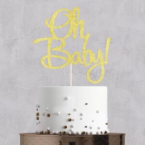 Auteby Oh Baby Cake Topper - Baby Shower For boys and girls