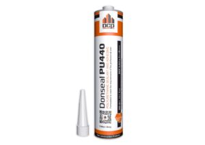 dcp donseal pu440 concrete sealant - paintable concrete expansion joint filler - non-sag polyurethane caulk for joints & walls - grey concrete sealer 10.1 fl. oz cartridge