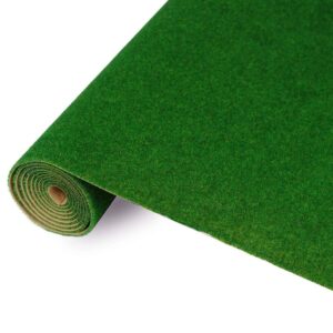 nwfashion 13"x39" artificial craft model grass mat diy decoration for scenery lawn moss,not for garden(deep green)