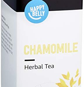 Amazon Brand - Happy Belly Chamomile Herbal Tea Bags, 20 Count (Previously Solimo)