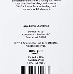 Amazon Brand - Happy Belly Chamomile Herbal Tea Bags, 20 Count (Previously Solimo)