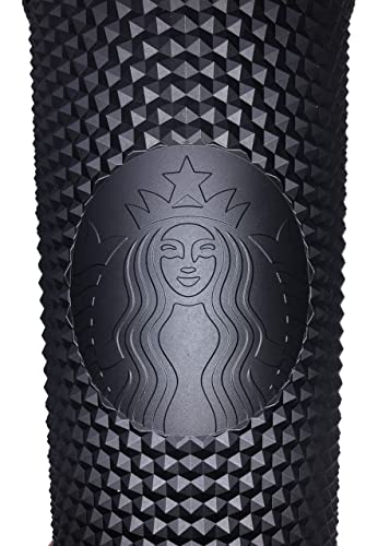 Starbucks Fall 2019 Matte Black Studded Plastic Tumbler Cold Cup Limited Edition 24 oz