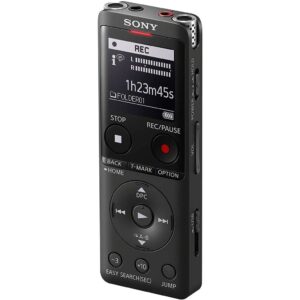 sony icd-ux570 mp3/lpcm digital voice recorder (dictaphone) with built-in usb, 4gb, oled screen - black