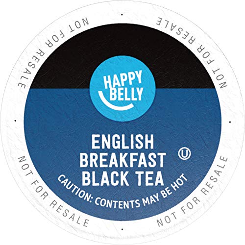 Amazon Brand - Happy Belly Tea Pods, English Breakfast, 24 Count, Compatible with 2.0 K-Cup Brewers