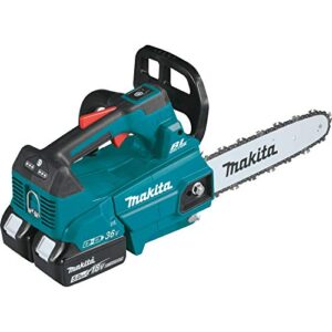 Makita XCU08PT Lithium-Ion Brushless Cordless (5.0Ah) 18V X2 (36V) LXT 14" Top Handle Chain Saw Kit, Teal