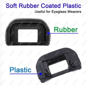 T3i T2i Eyepiece Eyecup Viewfinder Eye Cup for Canon EOS Rebel T7 T7i T6i T6s T6 T5i T5 T4i T3i T3 T2i T1i T100 XSi XTi XT SL3 SL2 SL1 Camera (2-Pack), ULBTER EF Eyecup with Hot Shoe Cover (EF)