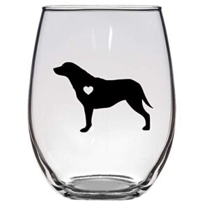 labrador retriever wine glass, 21 oz, i love my lab, lab wine glass, yellow lab, black lab, brown lab, silver lab