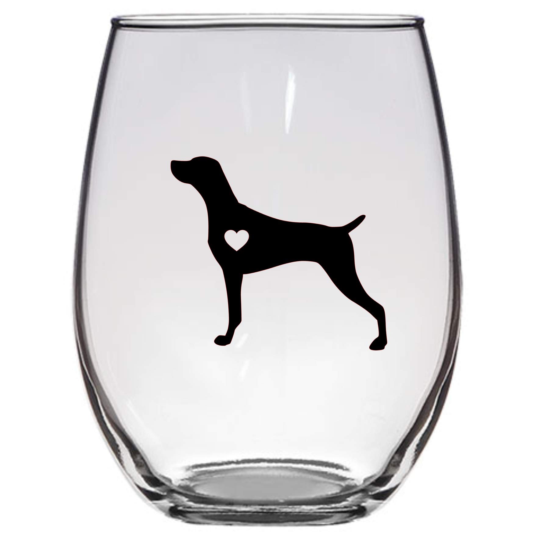 Weimaraner Wine Glass, 21 Oz, I love my Weimaraner, Dog Mom, Dog Dad, Dog Lover wine glass, Ghost Dog