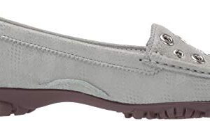 Marc Joseph New York Women's Leather Made in Brazil Mott Street Golf Shoe, Mint Glaze/Natural Sole, 10 M US